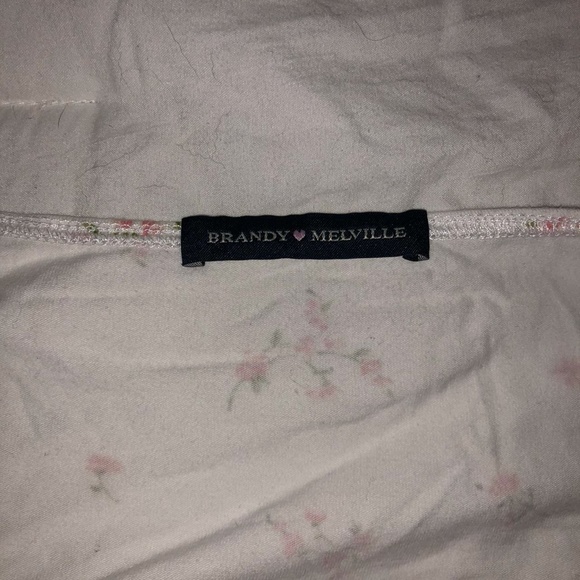 Brandy Melville | Tops | Rare Brandy Melville Floral Cross Top | Poshmark